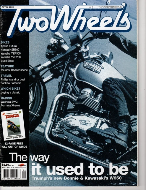 TWO WHEELS APRIL 2001 Magazine $12.95 - PicClick AU