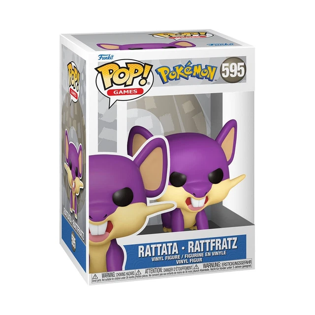 POKÉMON - RATTATA (595) - Rattfratz Funko Pop! Games Vinyl Figure 8 cm ...