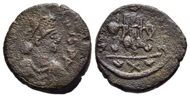 FITZ BYZANTINE JUSTINIAN I 10 NUMMI VICTORY CARTHAGE SB 271 17mm 4,19g ...