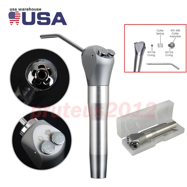 DENTAL AUTOCLAVE AIR Water Spray Triple 3-way Syringe Button Handpiece+ ...