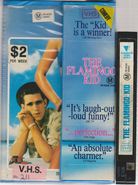 RARE VHS VIDEO Tape THE FLAMINGO KID Big Box Ex-Rental NOVELTY Clamshell Case $5.00 - PicClick AU
