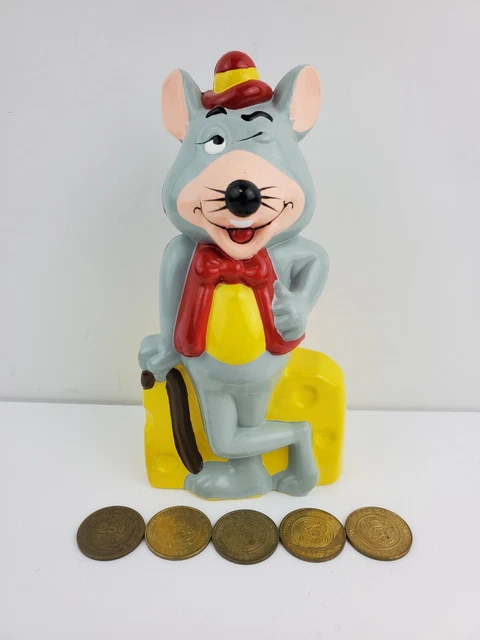 VINTAGE CHUCK E Cheese Tokens lot 1988 1995 1997 1998 2006 and Coin ...