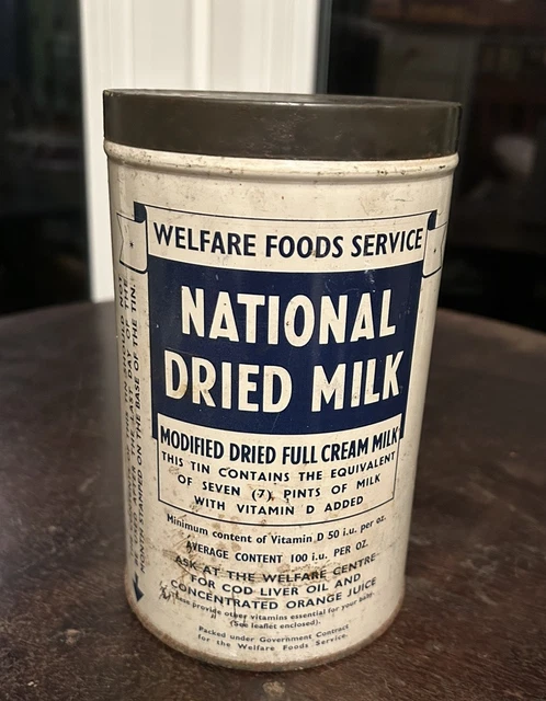 WW2 MINISTRY OF Food National Dried Milk Tin 7.5 Pints £11.11 - PicClick UK