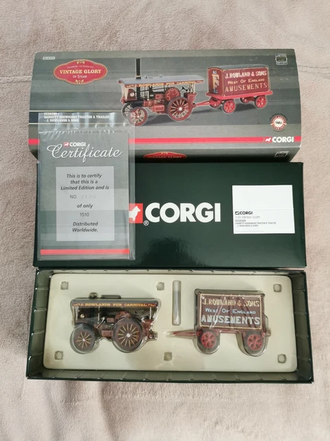 CORGI 1/50 SCALE CC20309 - Garrett Showmans Tractor & Trailer J ...