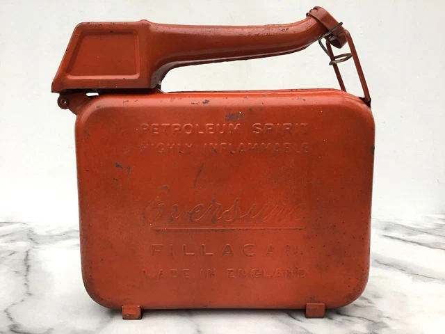 VINTAGE EVERSURE FILLACAN 1 GALLON PETROL CAN WITH INTEGRAL SPOUT 1950s ...