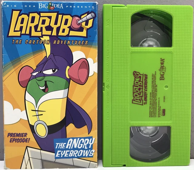 VEGGIETALES LARRYBOY CARTOON Adventures Angry Eyebrows VHS Video Tape ...