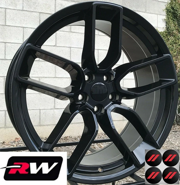 DODGE CHALLENGER WIDEBODY Gloss Black wheels rims 20 x9.5" fits Dodge ...