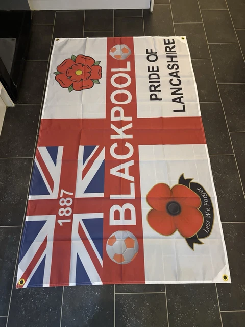 BLACKPOOL FC FLAG 5ft by 3ft -Blackpool Football Flag Football Flag £11 ...