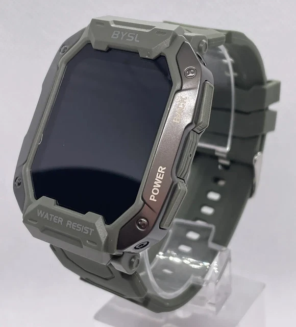 SMARTWATCH UOMO BYSL 1,69 pollici HD Bluetooth Call Fitnes Tracker 5ATM ...