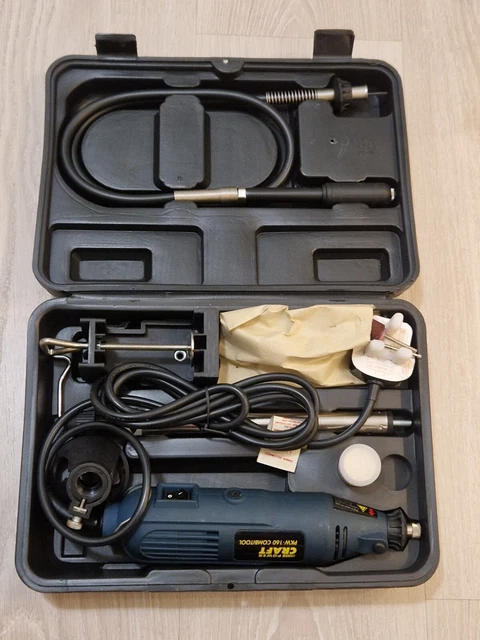 POWERCRAFT COMBITOOL PKW-160 Multi Tool Inc Flex Shaft, Drill Bits Dremel Style £30.87 - PicClick UK