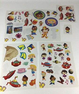 PLAYHOUSE DISNEY CHANNEL Little Einsteins Sticker Sheet Mission 3 Pages ...
