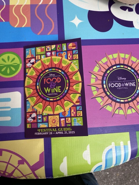 DISNEYLAND PARK DCA Adventure Disney Map Guidemap Food Wine Festival ...