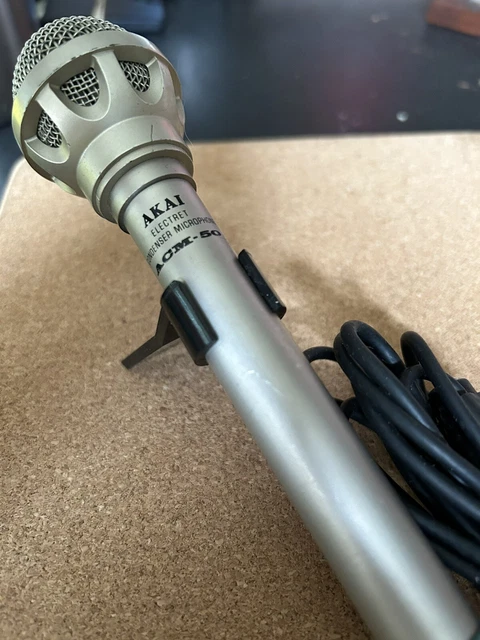 AKAI ACM-50 6.25MM Electret Condesner Microphone - Fully Working £15.00 ...