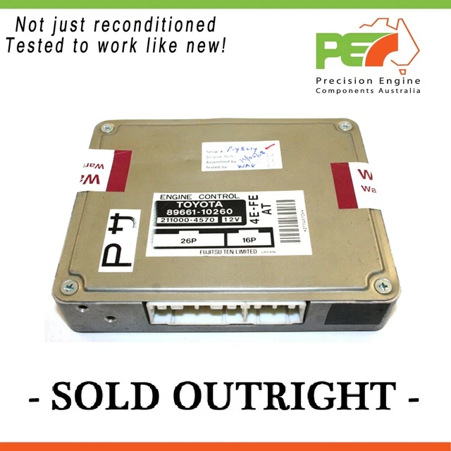 REMAN. OEM ENGINE Control Module ECM For,. TOYOTA STARLET 1.3LT 96-99 ...