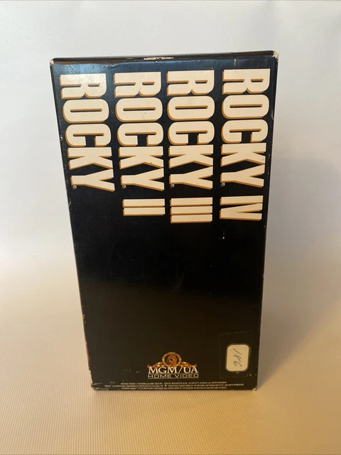 THE COMPLETE ROCKY Movie Collection 1-4 VHS Box Set Sylvester Stallone ...