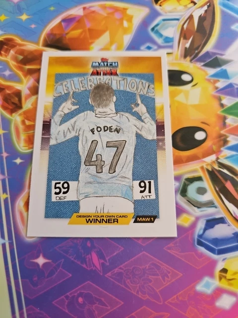 TOPPS MATCH ATTAX 2026 Champions League Design Your Own Card Winner ...