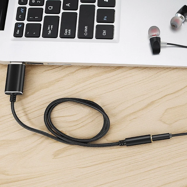 ADAPTER CABLE CONNECTOR External Parts Portable Sound Card USB Computer ...