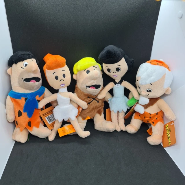 THE FLINTSTONES TOY Fred, Barney, Wilma, Betty, Bam Bam Plush Soft Toys ...