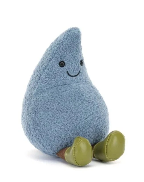 JELLYCAT HAPPY RAINDROP - H: 13 cm x W: 9 cm x D: 9 cm £47.58 - PicClick UK