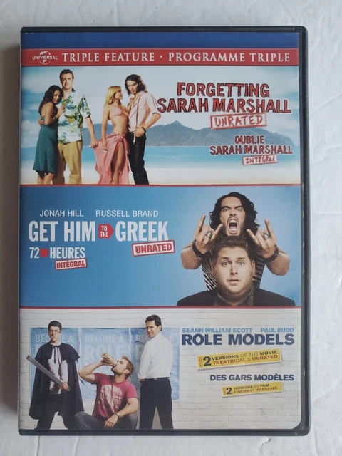 UNIVERSAL STUDIOS TRIPLE Feature Comedy DVD Role Modes/Get Him To The ...