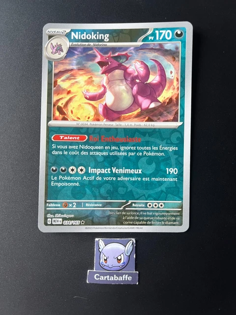 CARTE POKÉMON NIDOKING 034/165 Reverse EV3.5 Mini Série 151 NEUF EUR 3,85 - PicClick FR
