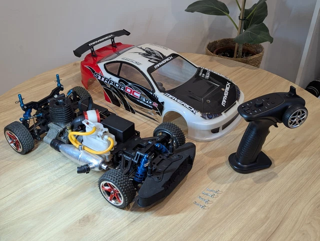 1/10 RC ACME Cyclone Pro Nitro Car 4wd .18 Engine Fast Runs Very Well £ ...