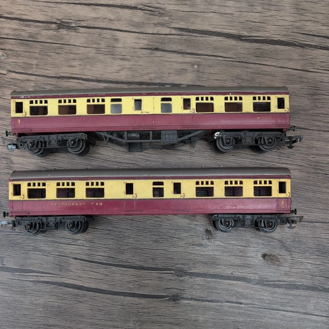 TRIANG R224 BR X2 Restaurant Car Maroon & Cream - OO Gauge £7.55 ...
