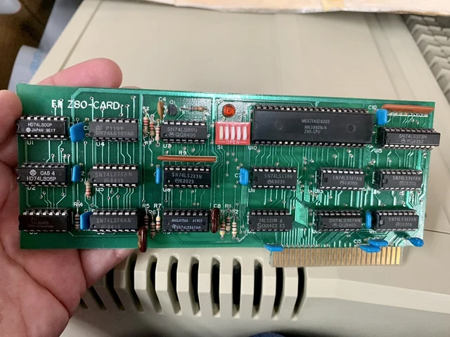 APPLE II Z80 Card by EN Mostek CPU untested Retro IIe vintage CP/M ...