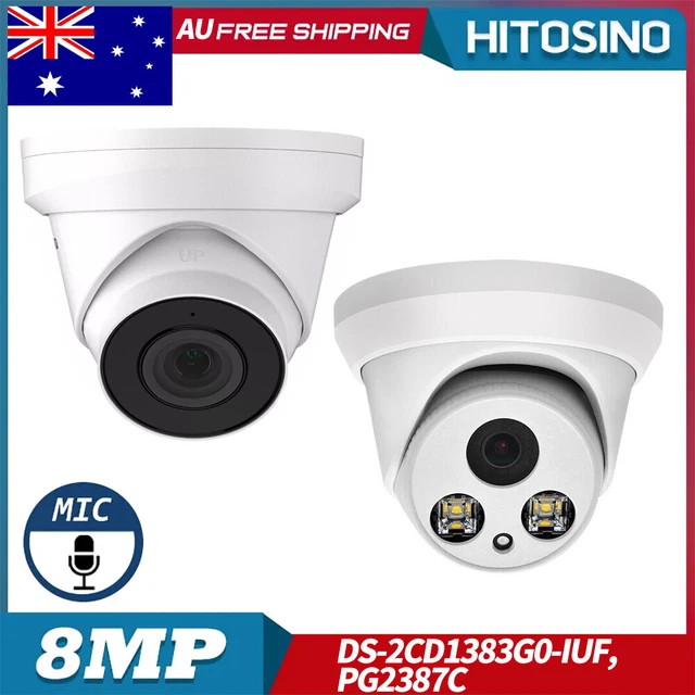 HIKVISION COMPATIBLE 8MP AcuSense ColorVu MIC IR PoE 4K IP Camera AI ...