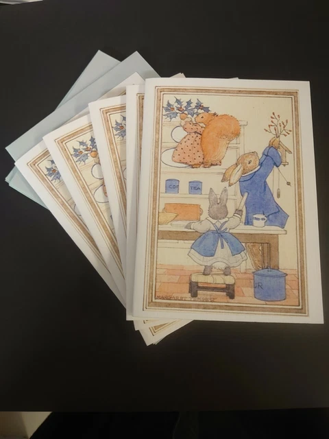 VINTAGE LITTLE GREY Rabbit s Christmas 20 cards notelets folded to A6 ...
