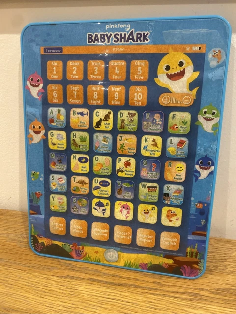 LEXIBOOK BABY SHARK Bilingual Educational Tablet – French & English ...