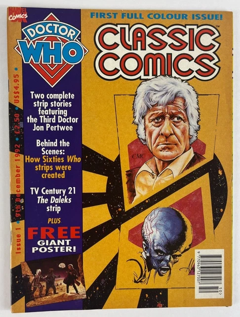 DOCTOR WHO CLASSIC Comics issues #1 to 5 - Marvel UK magazine sized ...