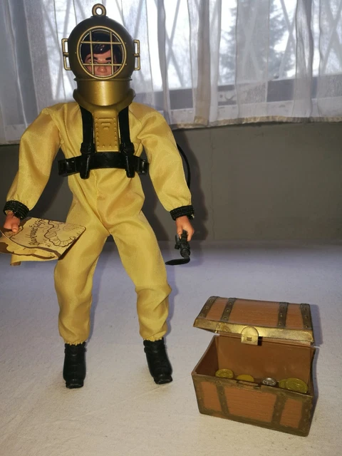 MATTEL- BIG JIM Figur mit Tiefseetaucher- Ausrüstung, 70er Jahre EUR 40 ...