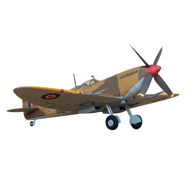 1:33 SUPERMARINE SPITFIRE Fighter Plane Paper Model Military Puzzle DIY ...