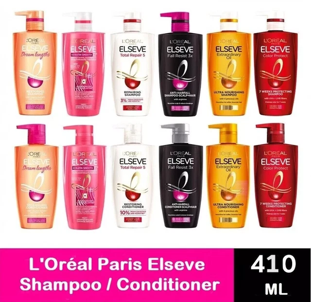 L'OREAL PARIS ELSEVE Hair Shampoo Conditioner Total Repair Nourish ...