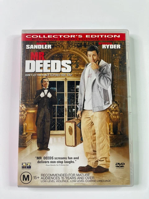 MR. DEEDS 2002 DVD Movie Live-Action Film Adam Sandler Winona Ryder $9. ...