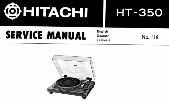 HITACHI HGE-1100, HT-12 Schematic Diagrams Service Manual Circuit ...