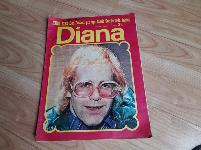 DIANA MAGAZINE 1973 elton john medicine head slade don powell katy ...