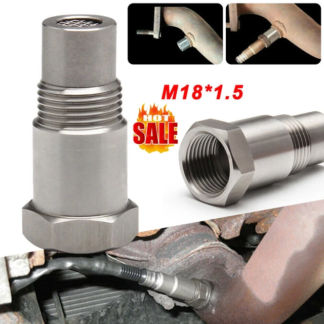 O2 SENSOR FILTER Connector Extension Adapter M18*1.5 Thread Car ...
