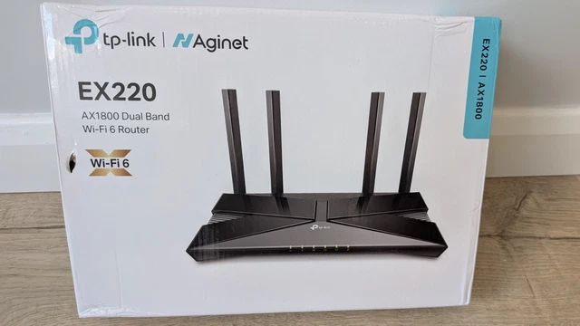 TP-LINK AGINET EX220 AX1800 dual-band WiFi 6 router 1xWAN mesh black £ ...