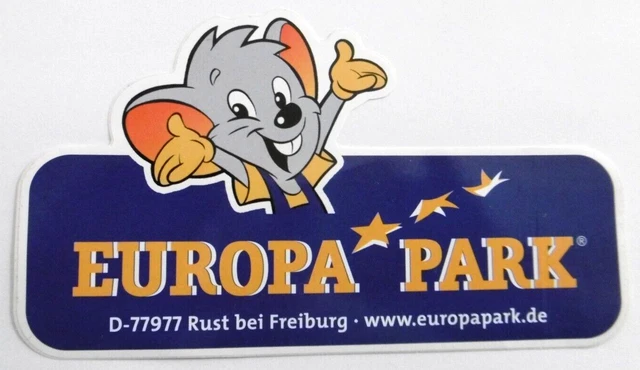 WERBE-AUFKLEBER EUROPA PARK Ed Euromaus 77977 Rust bei Freiburg ...