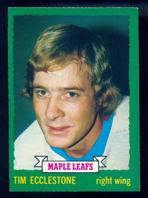 1973-74 OPC O PEE CHEE #144 TIM ECCLESTONE NEUF COMME NEUF FEUILLES D ...