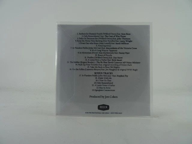 VARIOUS ARTISTS FOREVER- The Official Album Of The World War 1 ...