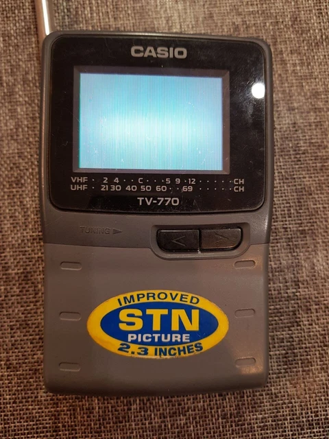 VINTAGE CASIO TV-770N Crystal Vision Portable LCD Color Pocket Mini ...