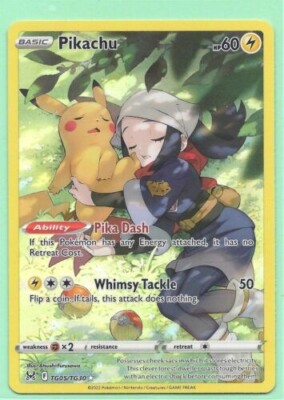 PIKACHU TG05/TG30 -LOST Origin Pokemon-Trainer Gallery- Rare -Mint ...