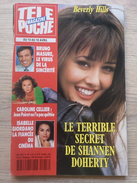 TÉLÉ POCHE 5/04/1993; Shannen Doherty/ Caroline Cellier/ Isabelle ...
