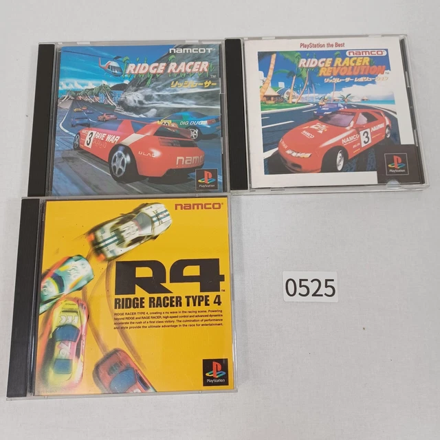 SONY PLAYSTATION PS1 Ridge Racer Revolution R4 TYPE 4 CIB Japon NTSC-J ...