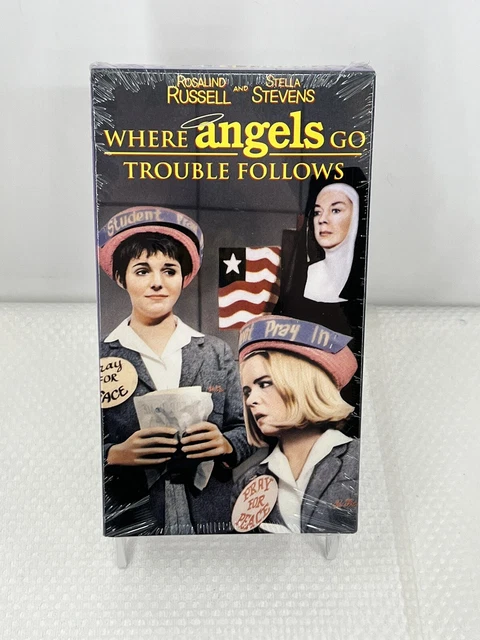 WHERE ANGELS GO, Trouble Follows (VHS scellée, 1968/1993) Rosalind ...