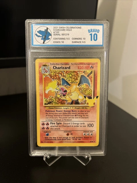 TF 10 POKÉMON TCG Charizard 4/102 Celebrations 25th Anniversary £100.00 ...