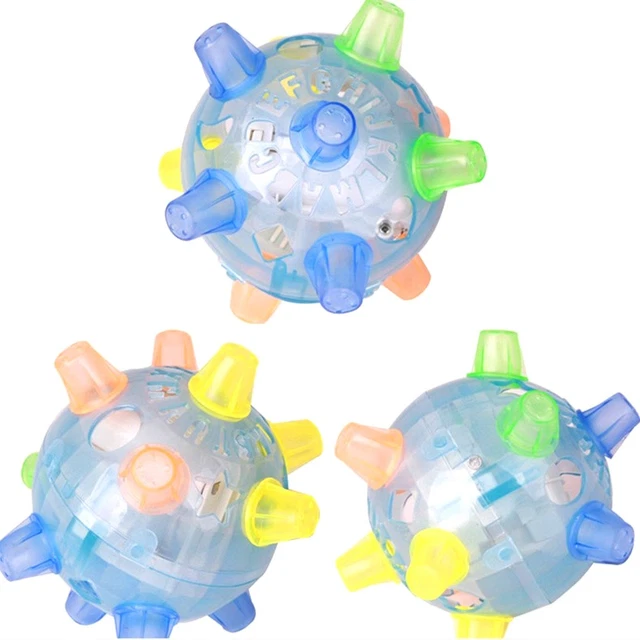 2PCS FLASHING LIGHT Up Music Bouncing Ball Hopping Ball Music Jumping ...
